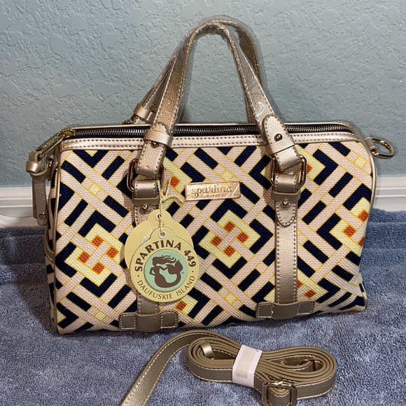 Spartina 449 | Bags | Nwt Spartina 449 Harbor Light Satchel Crossbody ...